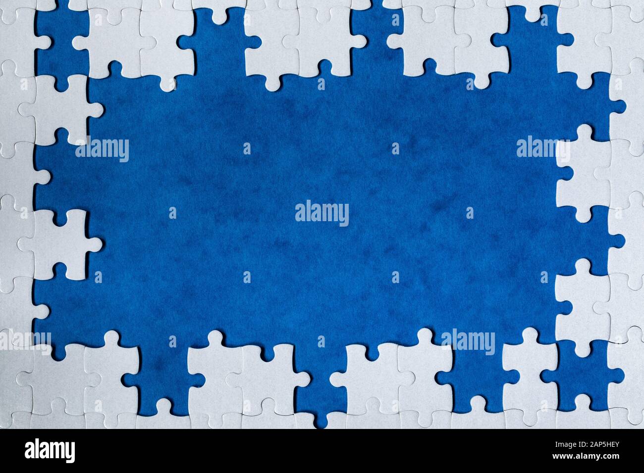 Framework puzzle pieces on white hi-res stock photography and images ...