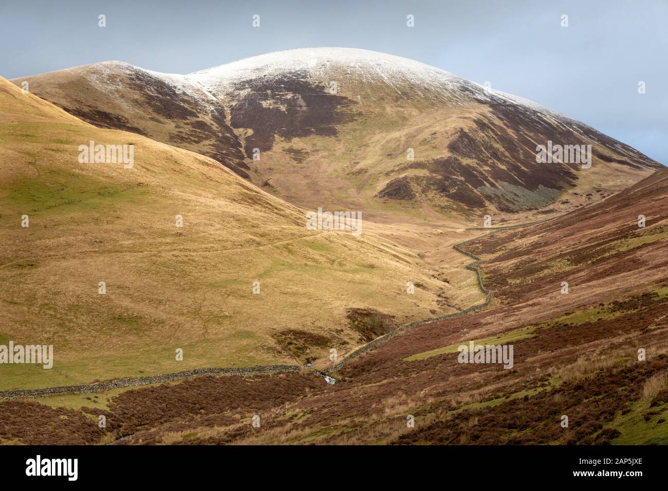 The Roman Road known as the Wald Path, winding up the glen under Well ...