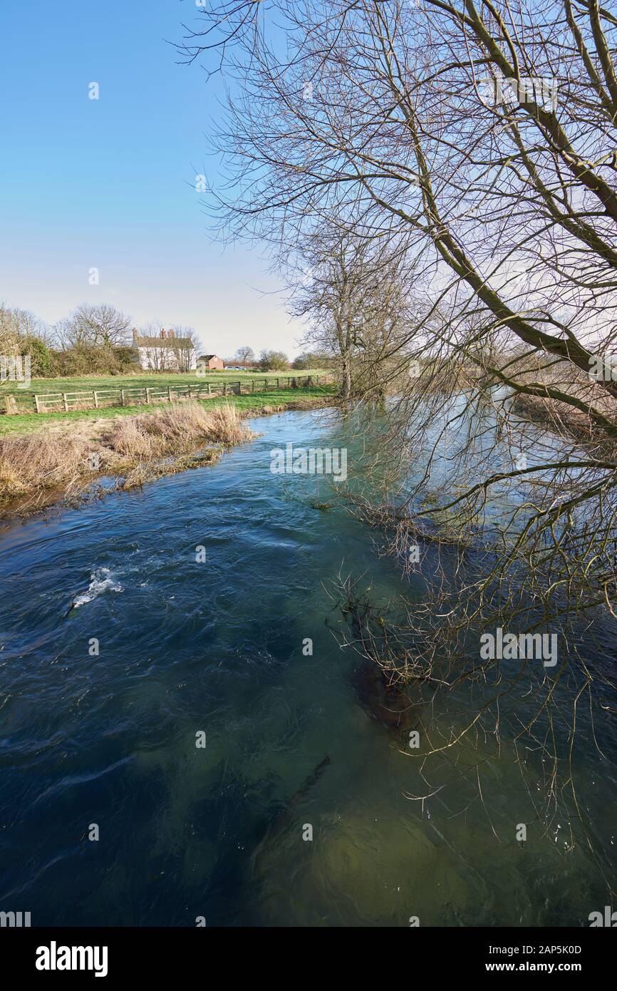 West Beck, in full flood, the river forms part of the River Hull and is ...