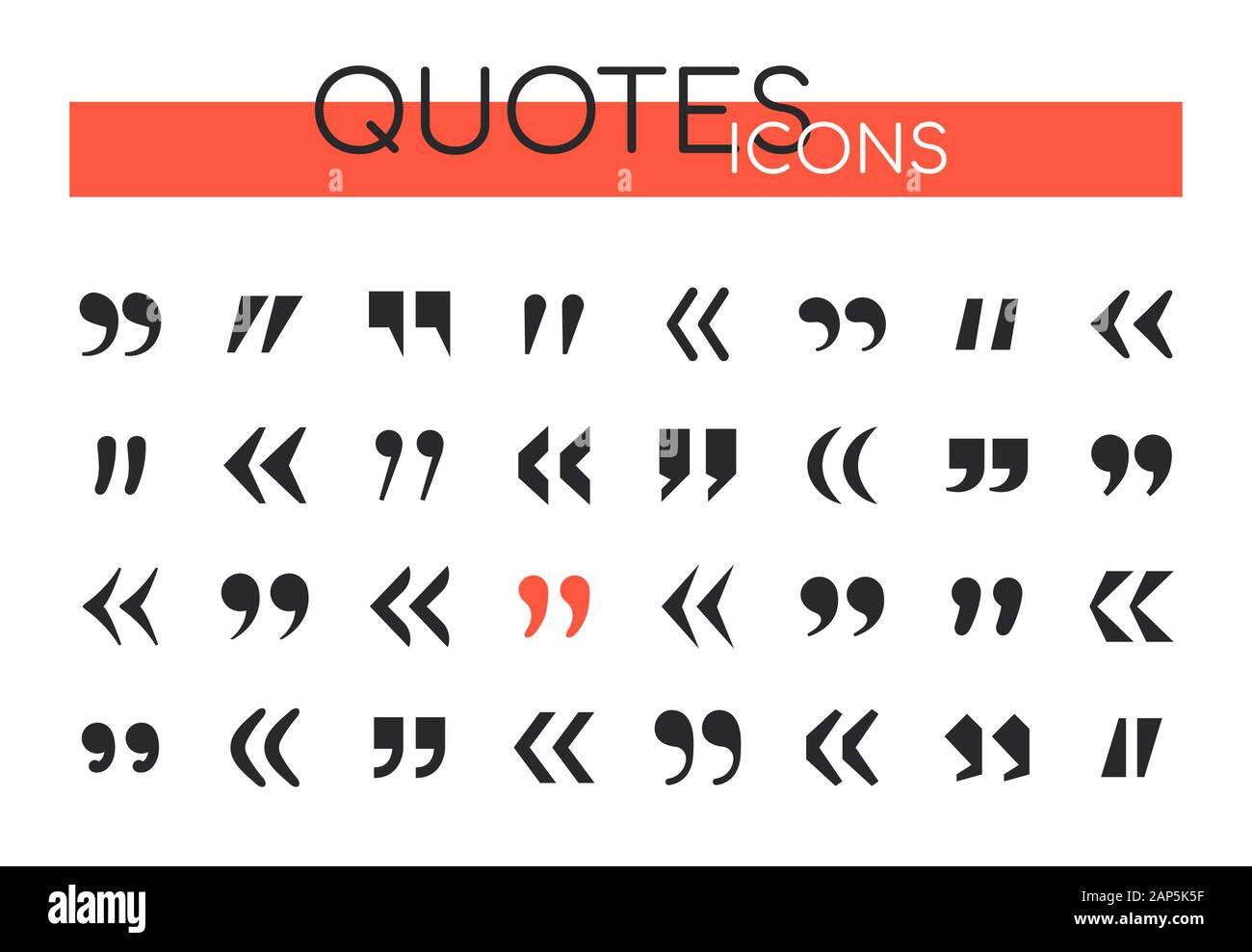 Quotes collection - set of vector web elements Stock Vector Image & Art ...
