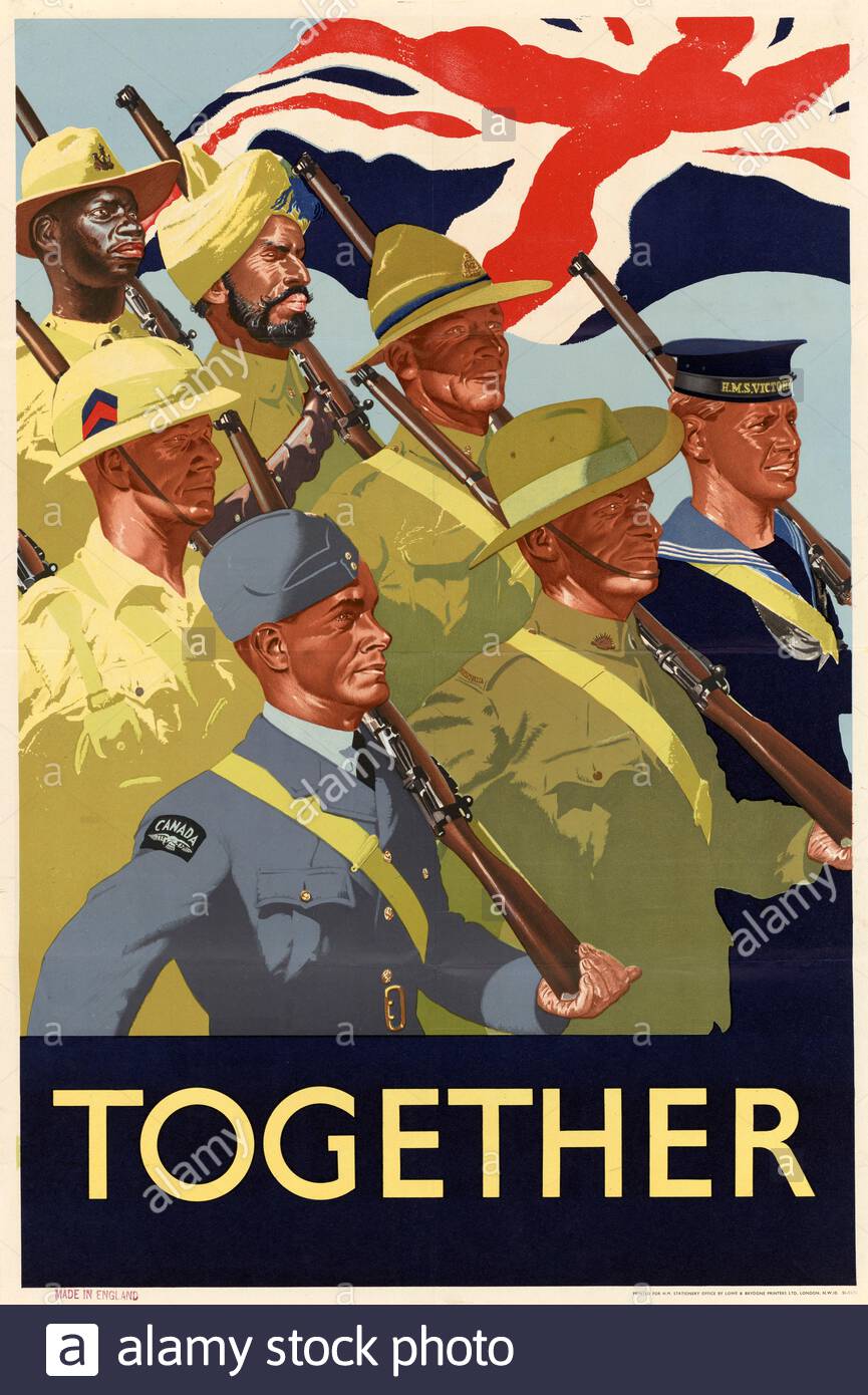 British World War 2 Public Information Propaganda poster Stock Photo ...