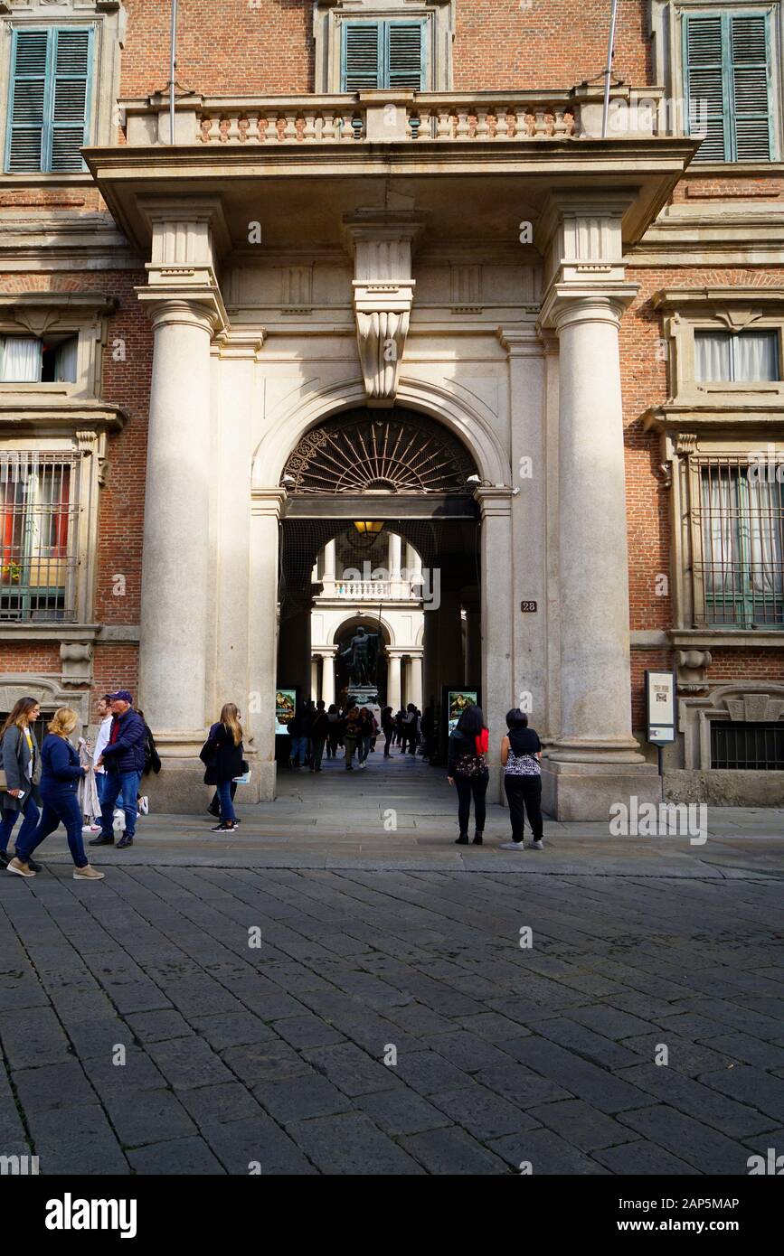 Milan italy brera academy hi-res stock photography and images - Alamy