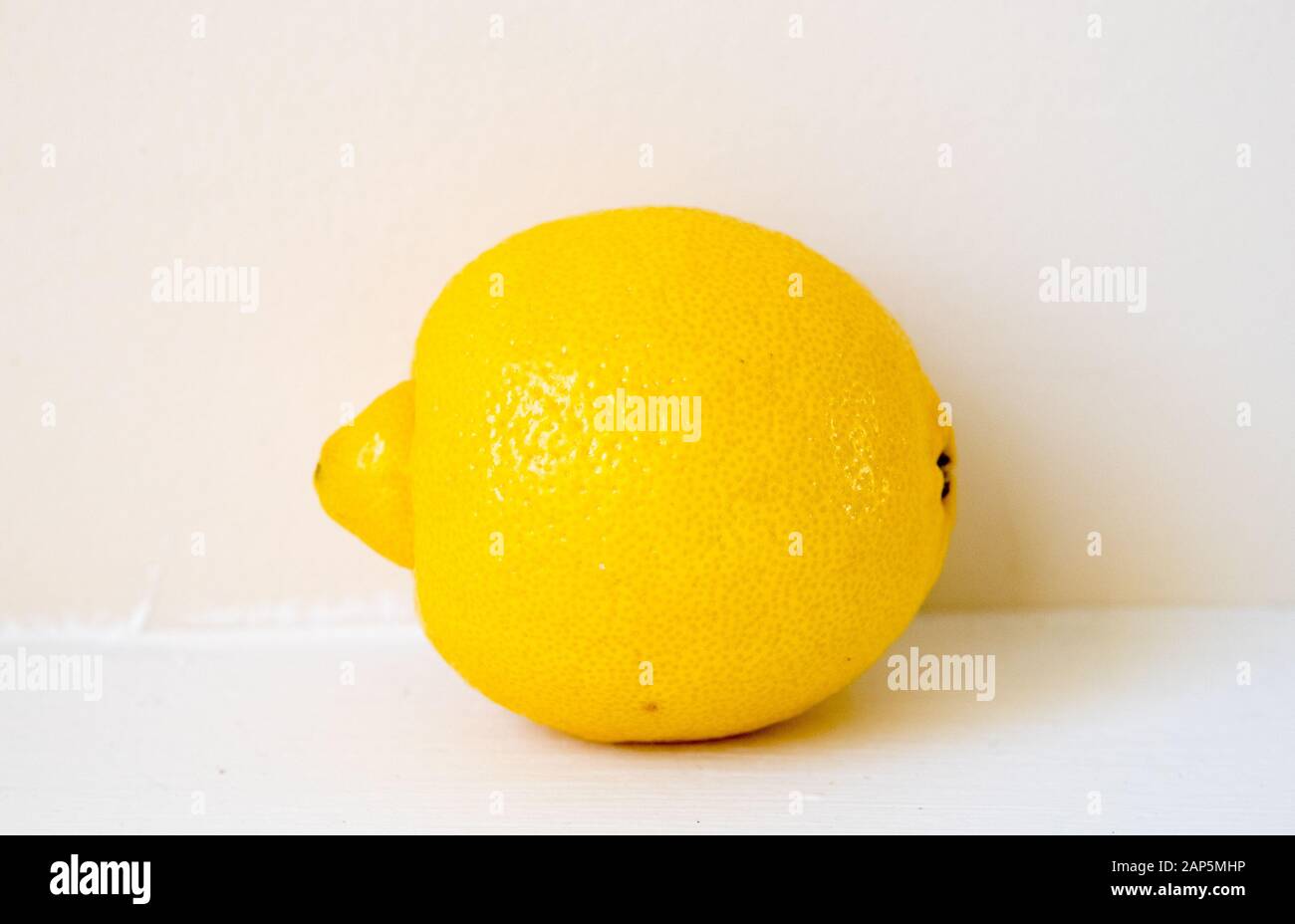 Creative layout made of lemon. Flat lay. Food concept. Lemon on white ...