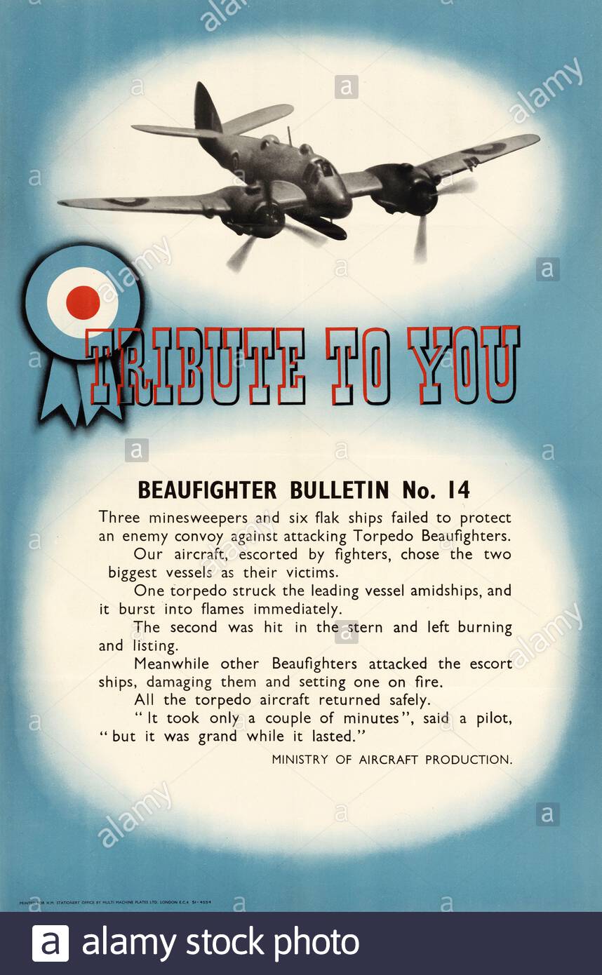 British World War 2 Public Information Propaganda poster Stock Photo ...