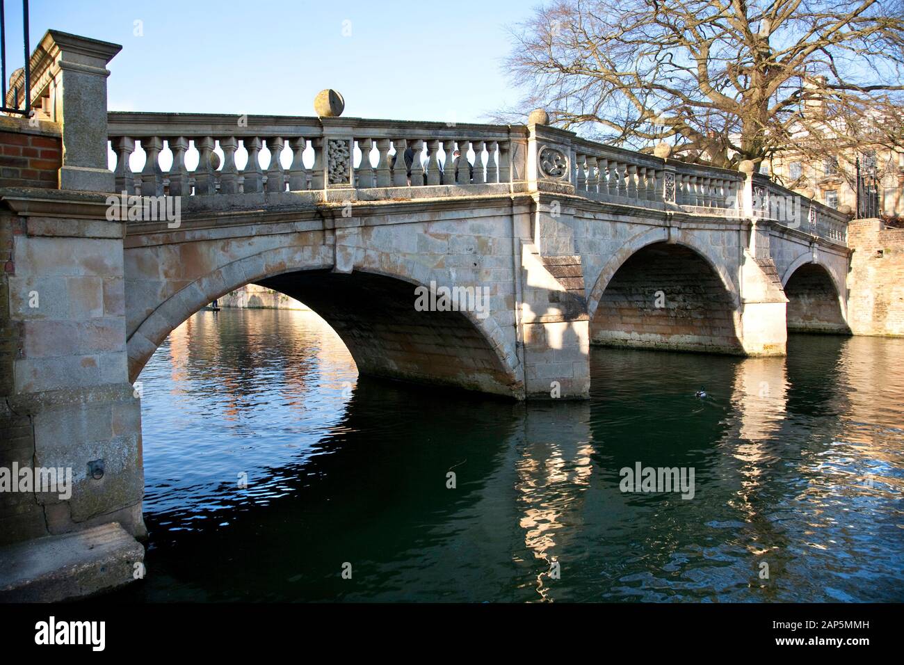 Clare College bridge over the river Cam, Cambridge, England Stock Photo ...