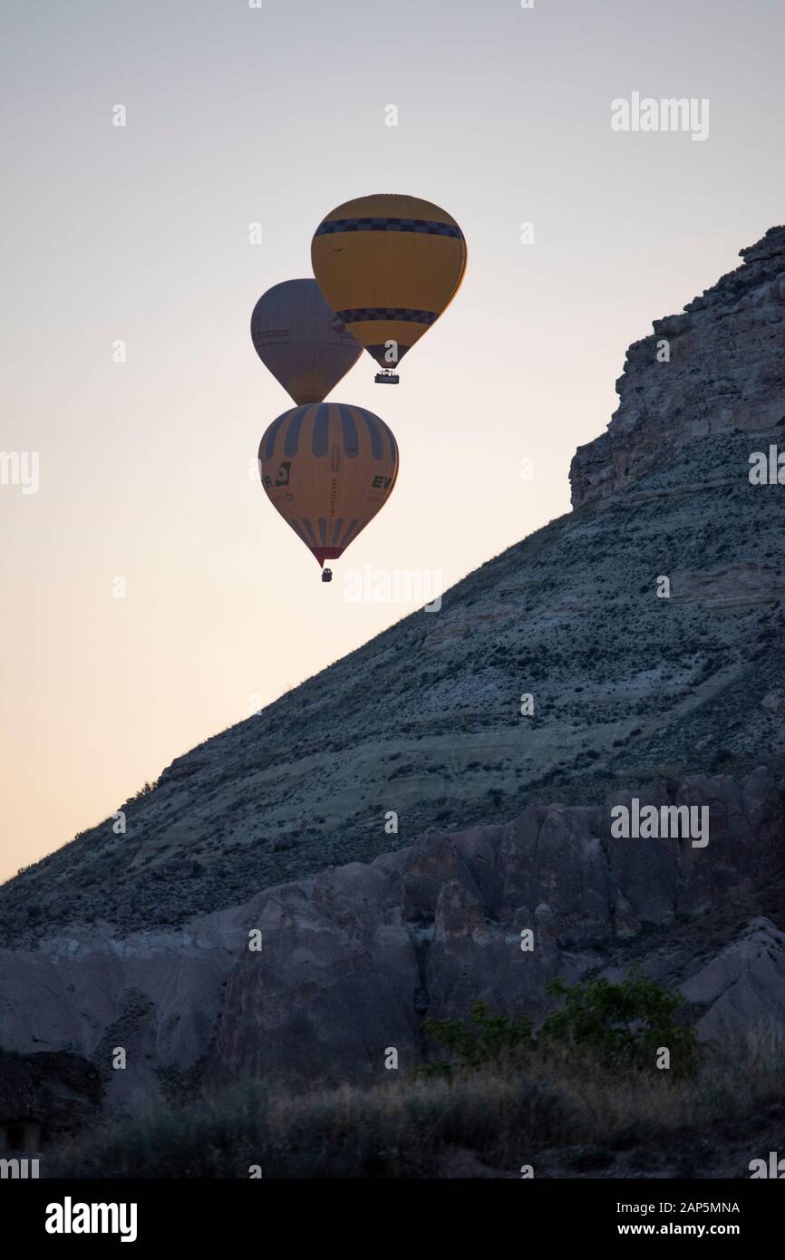 Hot air balloon desert pink hi-res stock photography and images - Alamy