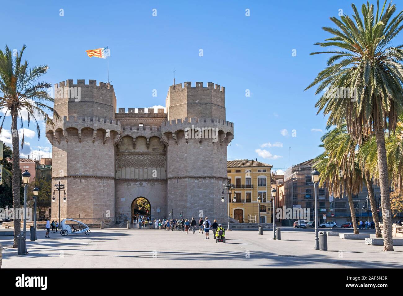 Valencia serranos towers hi-res stock photography and images - Alamy