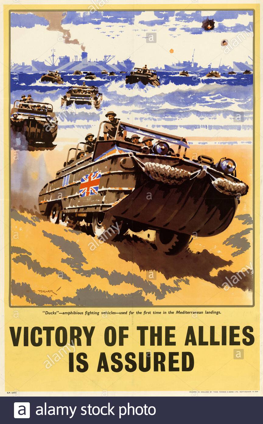 British World War 2 Public Information Propaganda poster Stock Photo ...