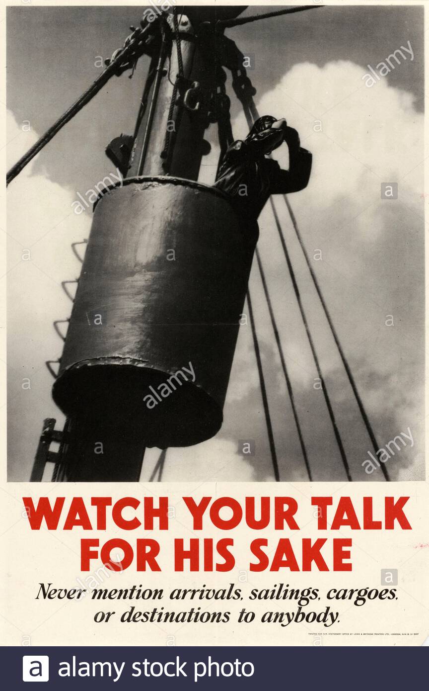 British World War 2 Public Information Propaganda poster Stock Photo ...