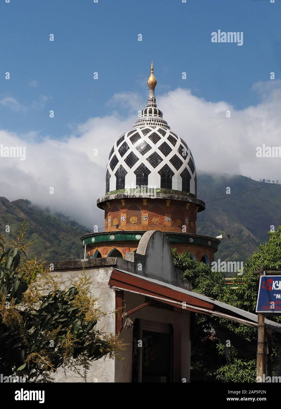 Mosque in the Bayan district, northern Lombok, Lombok island, Indonesia ...