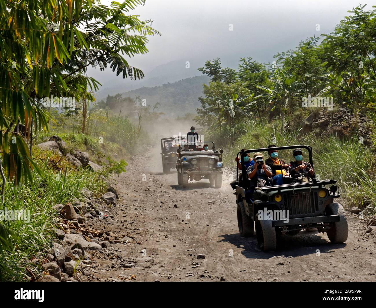 Gunung Merapi volcano, Taman National Park, Yogyakarta, Jawa, Indonesia ...