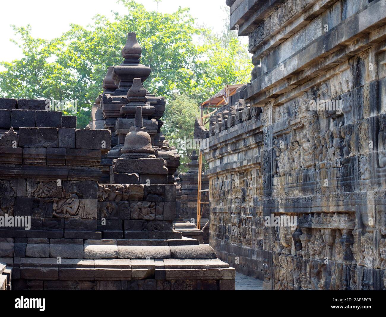 Buddhist temple, Borobudur, UNESCO World Heritage Site, Java, Indonesia ...