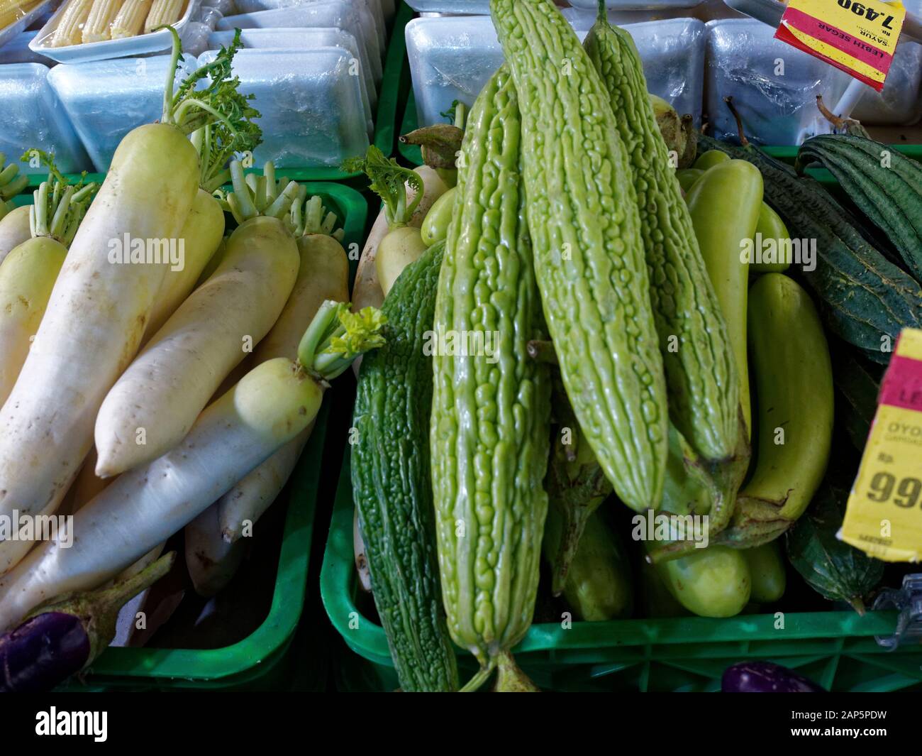 Street fruits market, Cucumber, Dicon, Yogyakarta, Jawa, Indonesia ...