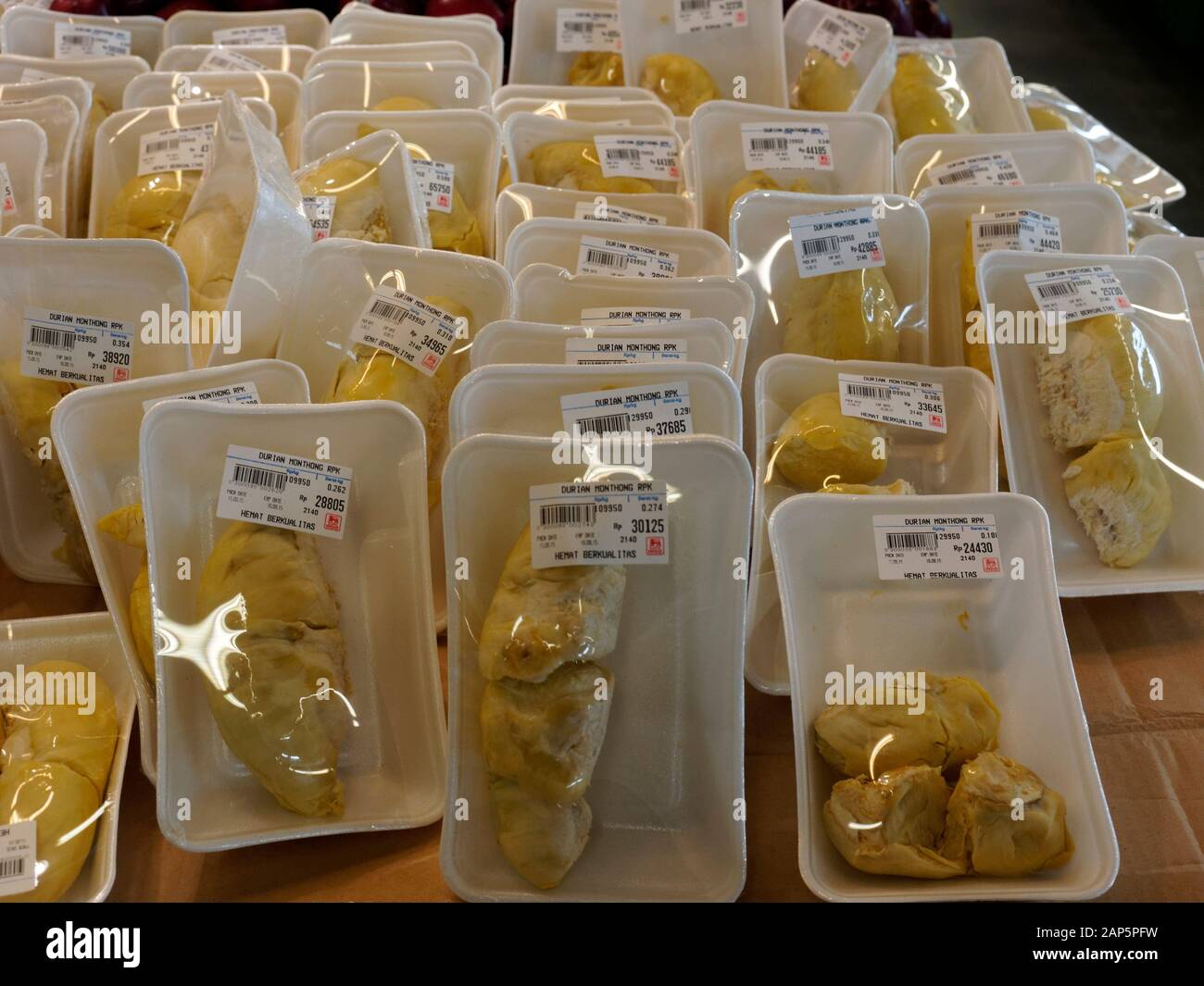 Durian monthong fruits, Yogyakarta, Jawa, Indonesia , Asia Stock Photo ...