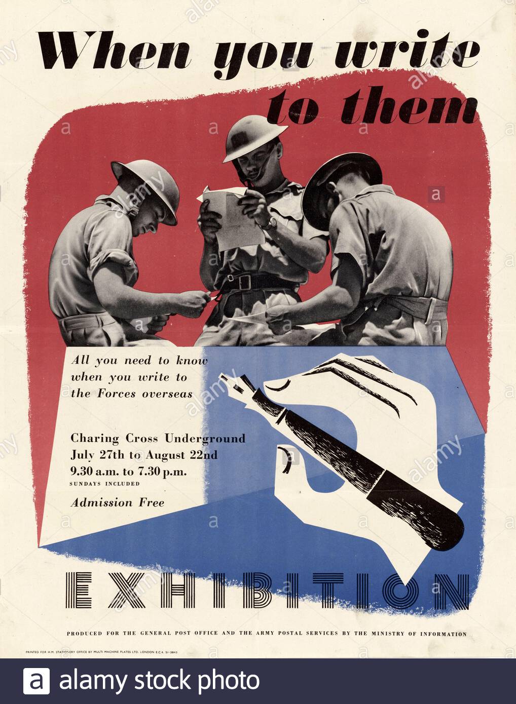 British World War 2 Public Information Propaganda poster Stock Photo ...