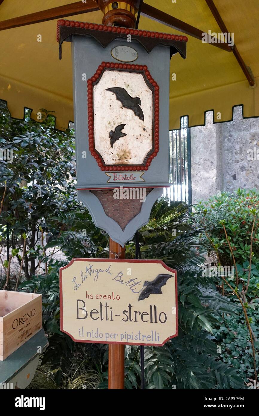 The nest for bats, The green fair, Milan, Lombardy, Italy, Europe Stock ...