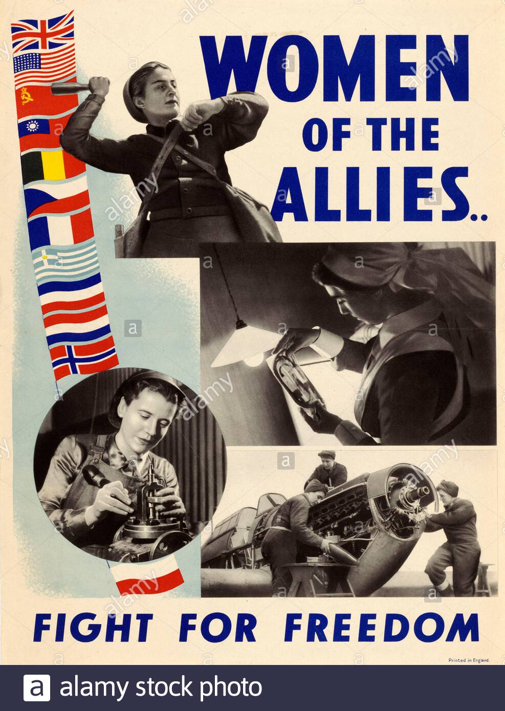 Wwii propaganda poster women hi-res stock photography and images - Alamy