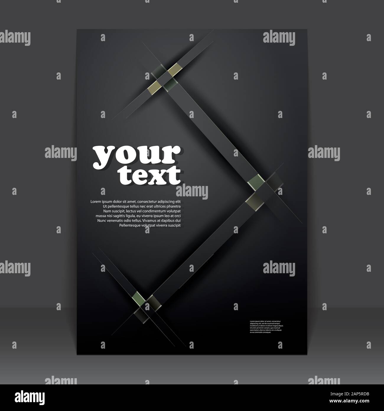 Abstract Dark Flyer or Book Cover Design for Business or Technology ...