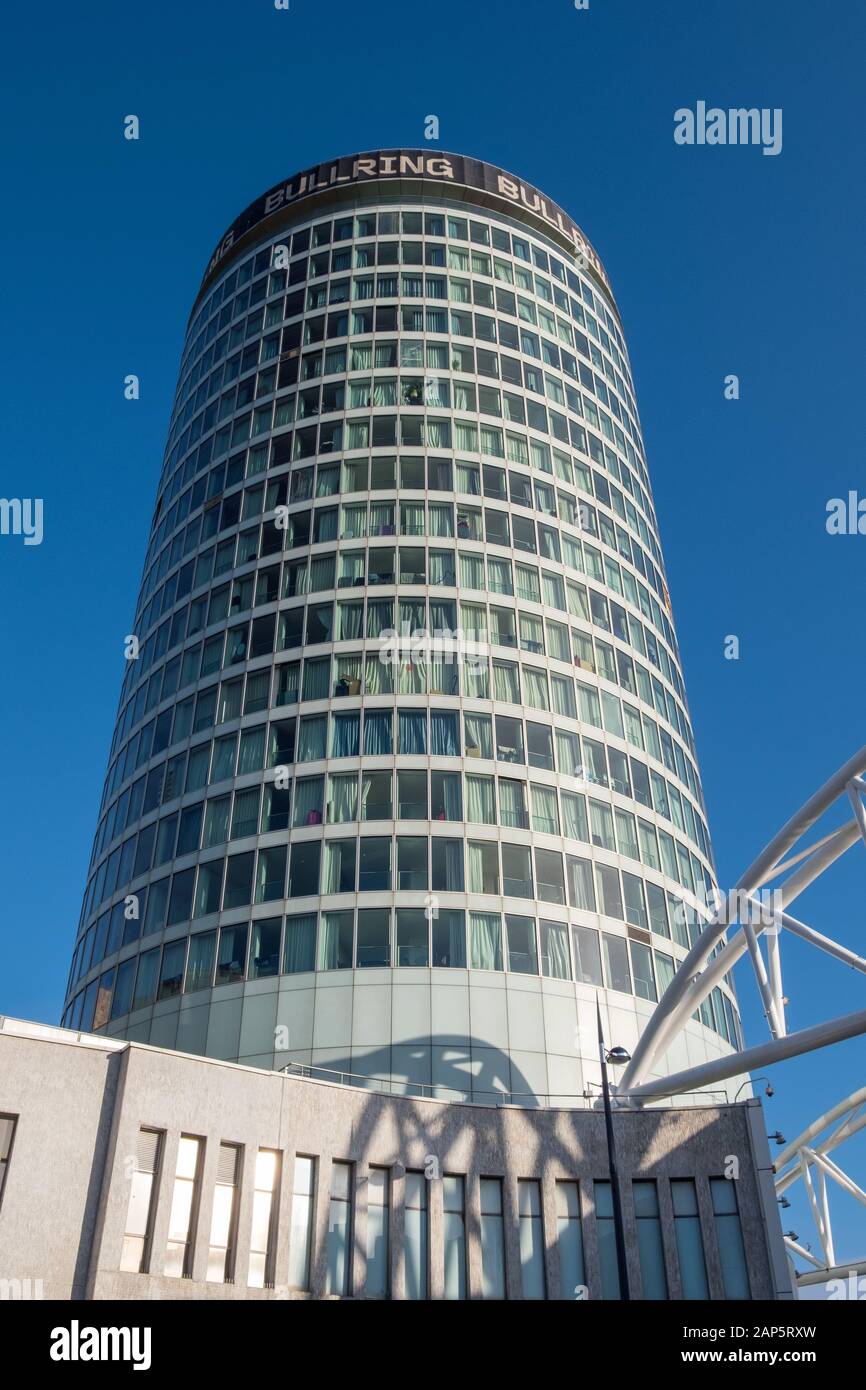 The iconic Rotunda building in Birmingham city centre, West Midlands ...