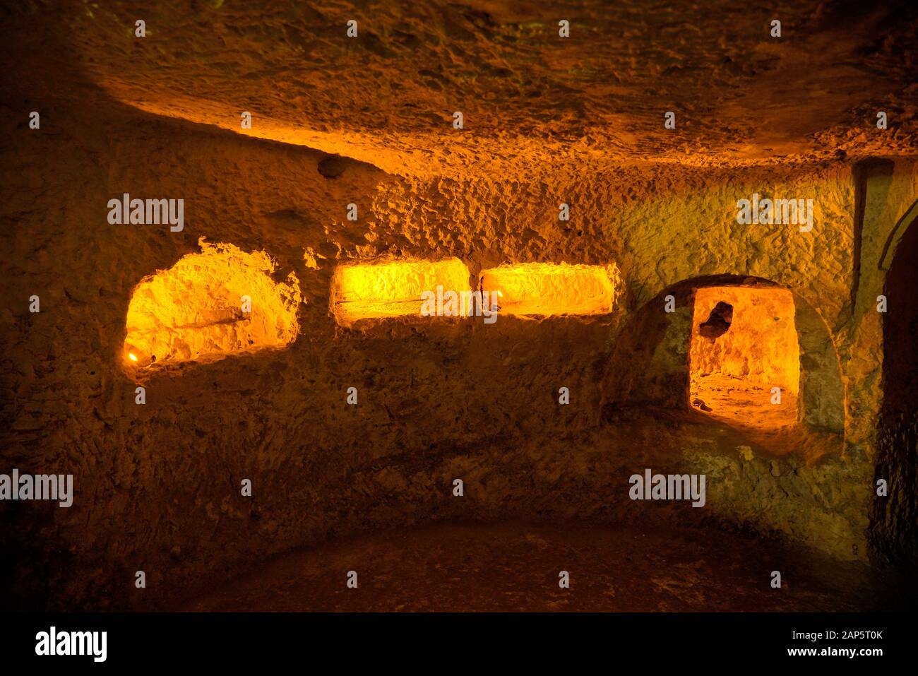 St. Paul’s Catacombs, St. Agatha Street, Rabat, Malta Island Stock ...
