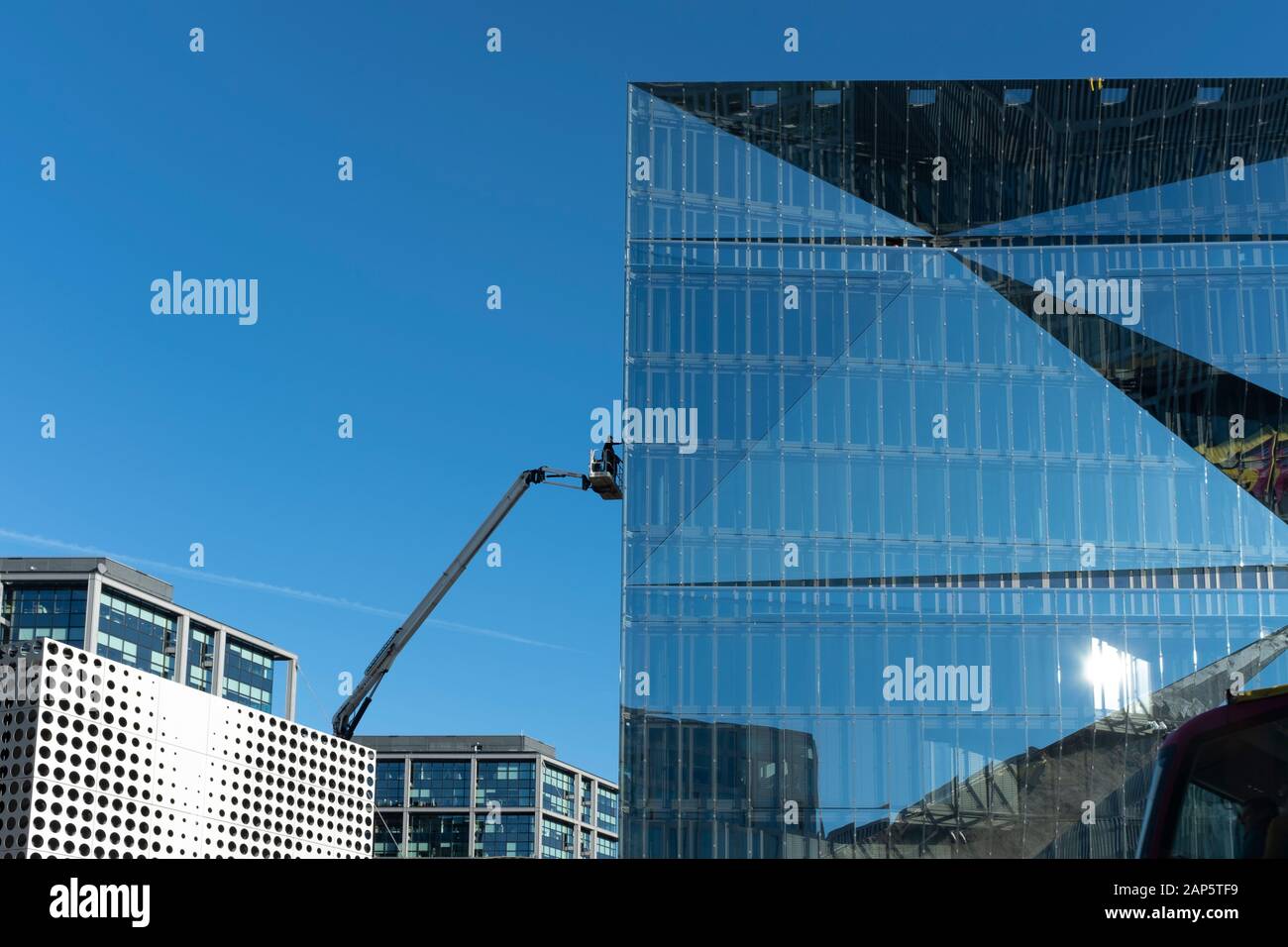 Cube Berlin, Berlin, Germany , a modern glass office building located ...