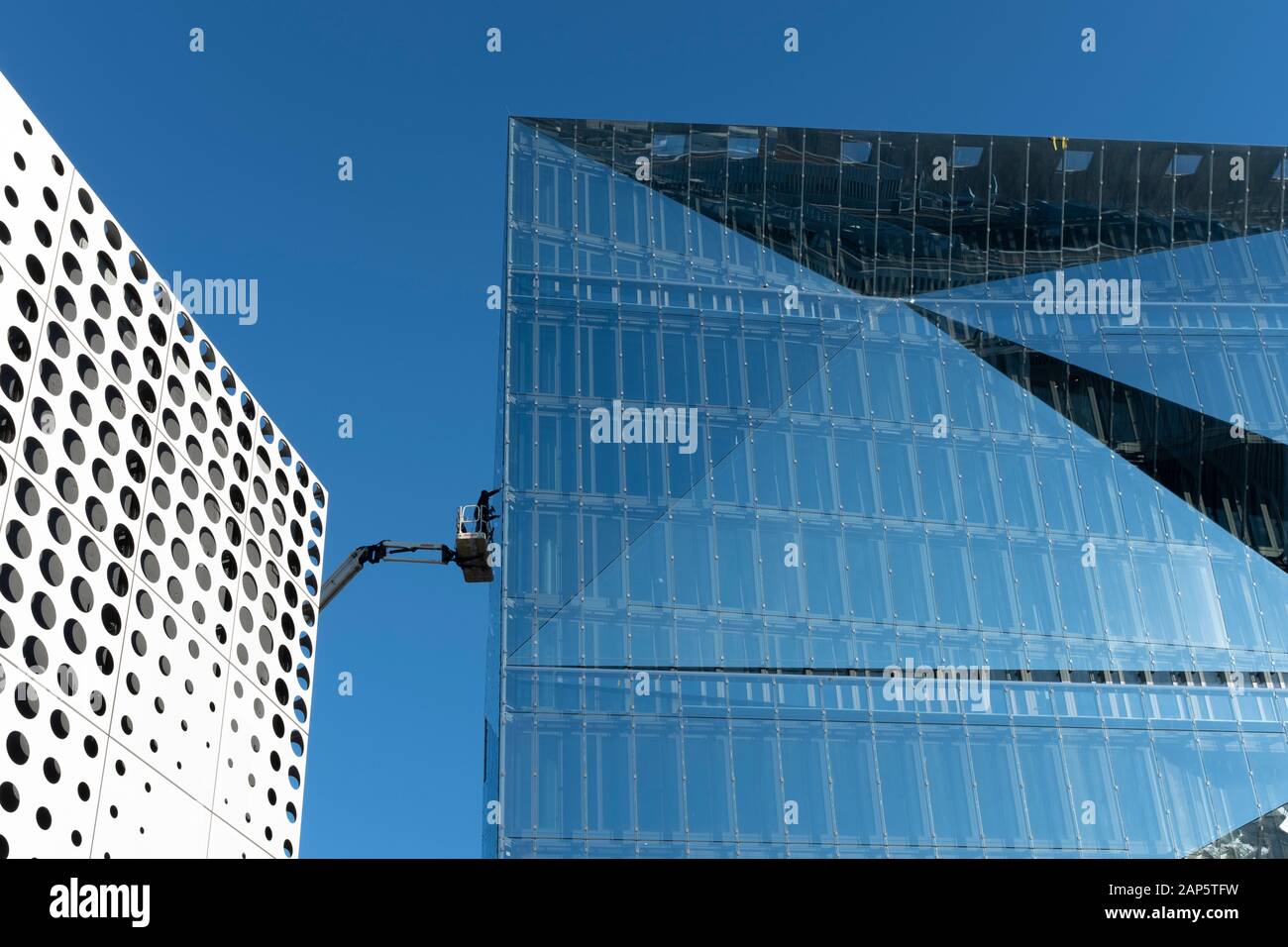 Cube Berlin, Berlin, Germany , a modern glass office building located ...