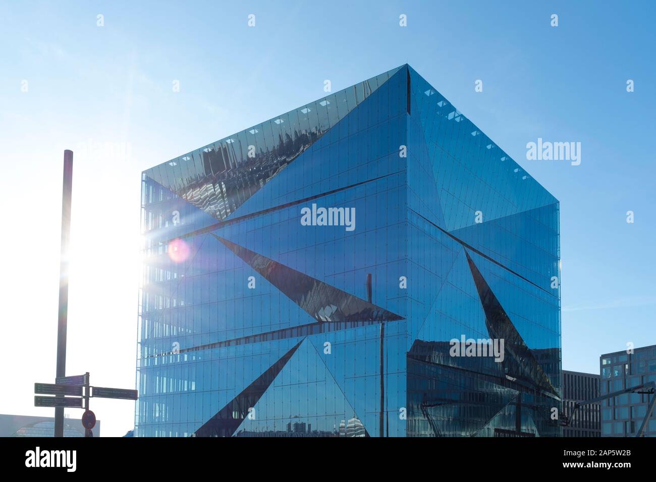 Cube Berlin, Berlin, Germany , a modern glass office building located ...