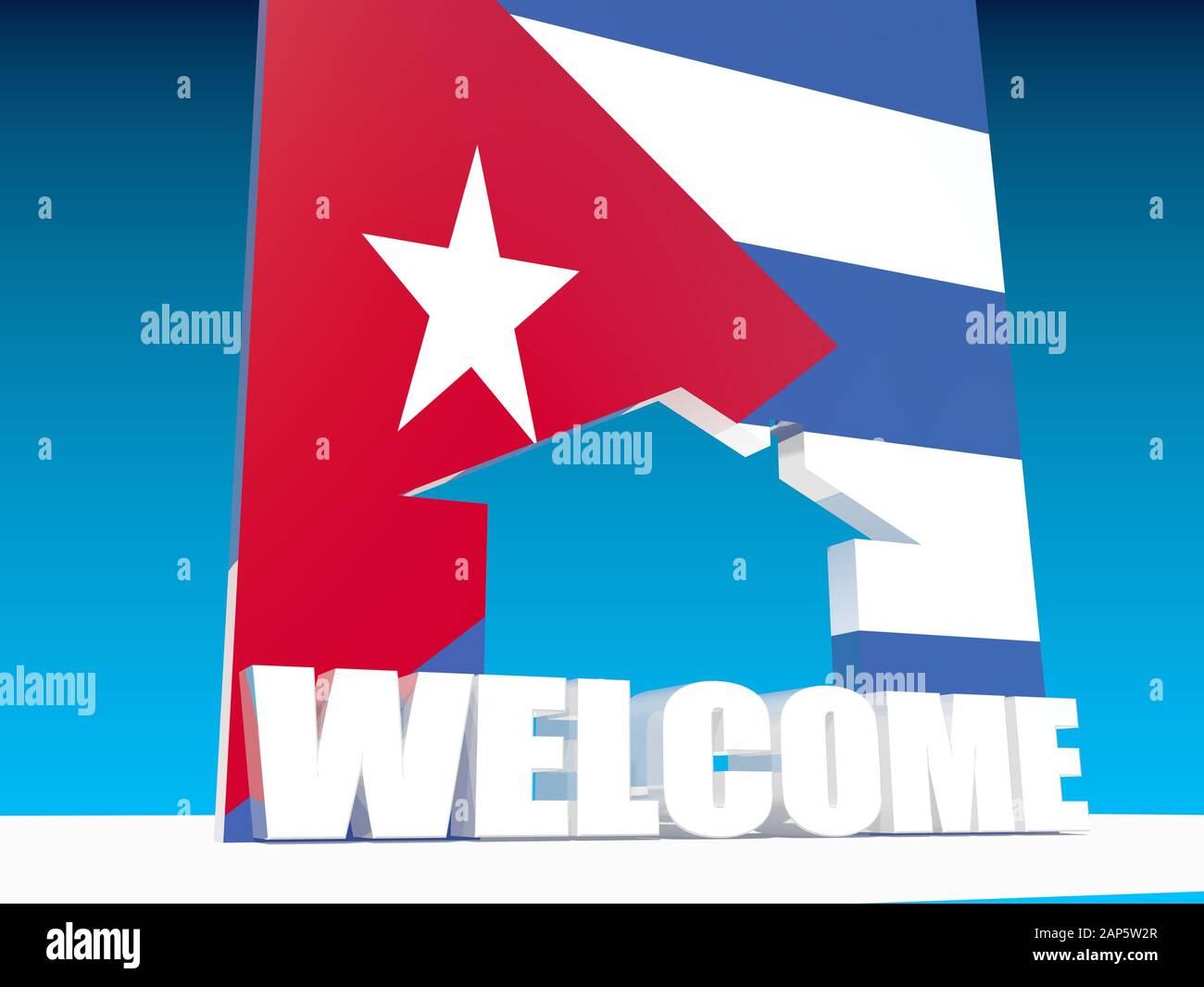national flag textured home icon and word Stock Photo - Alamy