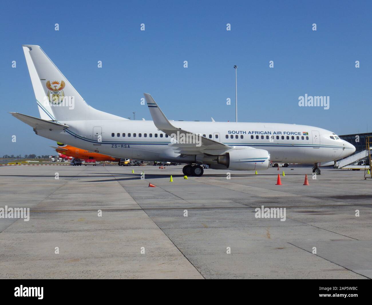 South African Presidential Jet "Inkwazi Stock Photo - Alamy