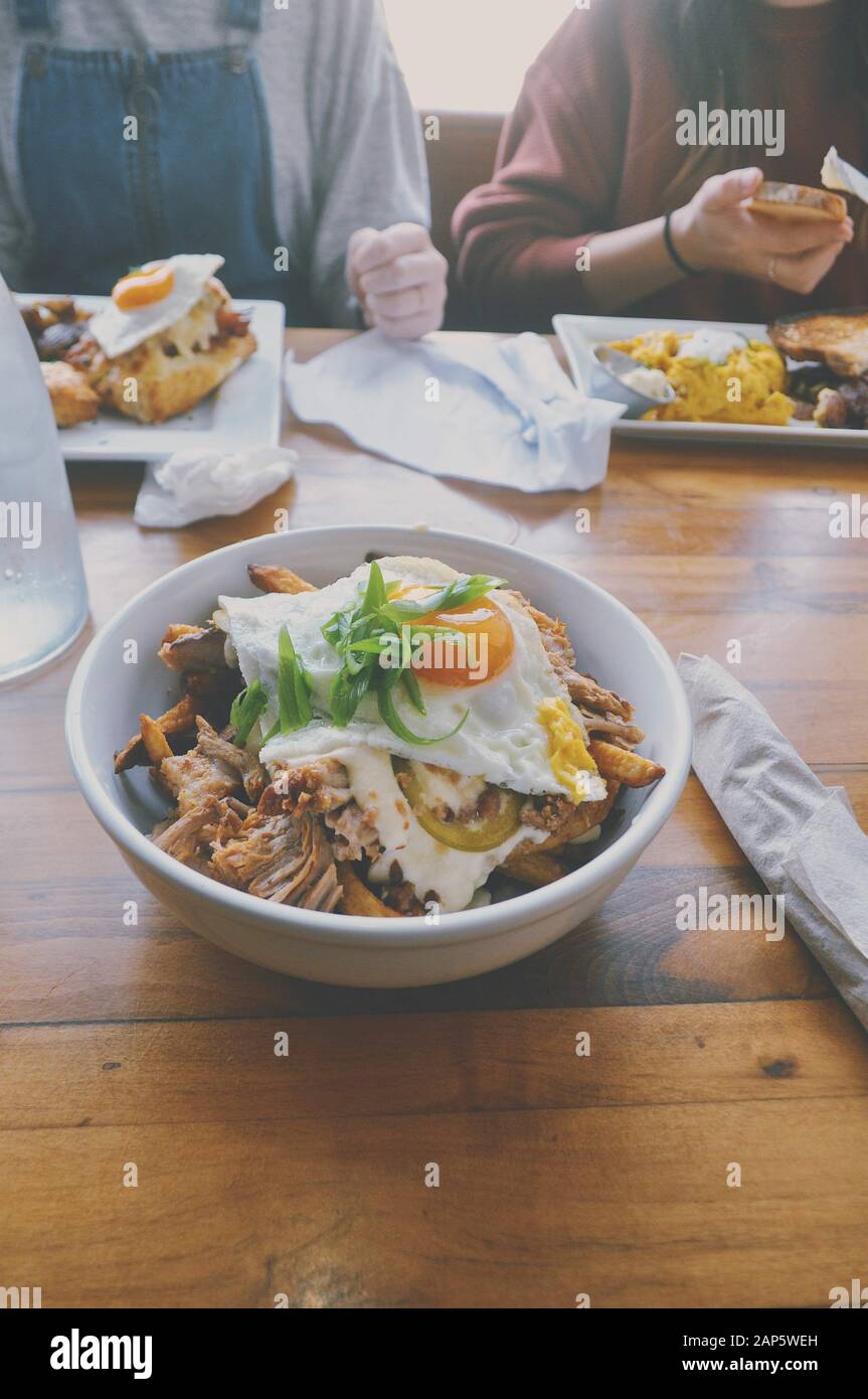 Brunch at Local Cafe Stock Photo - Alamy