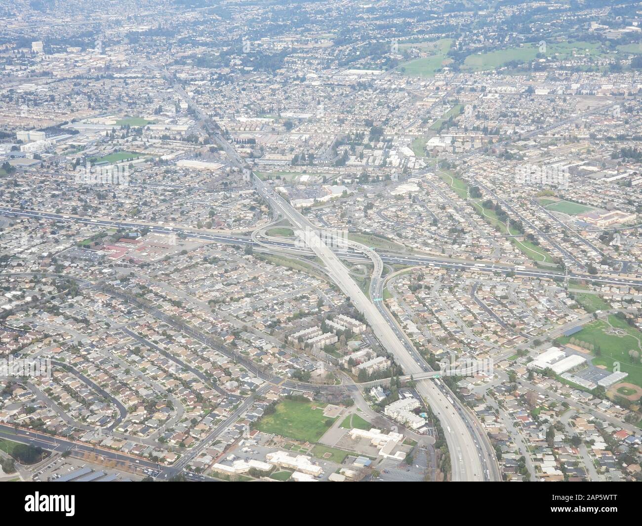 Interchange of State Route 92 and Interstate 880 is visible in an ...