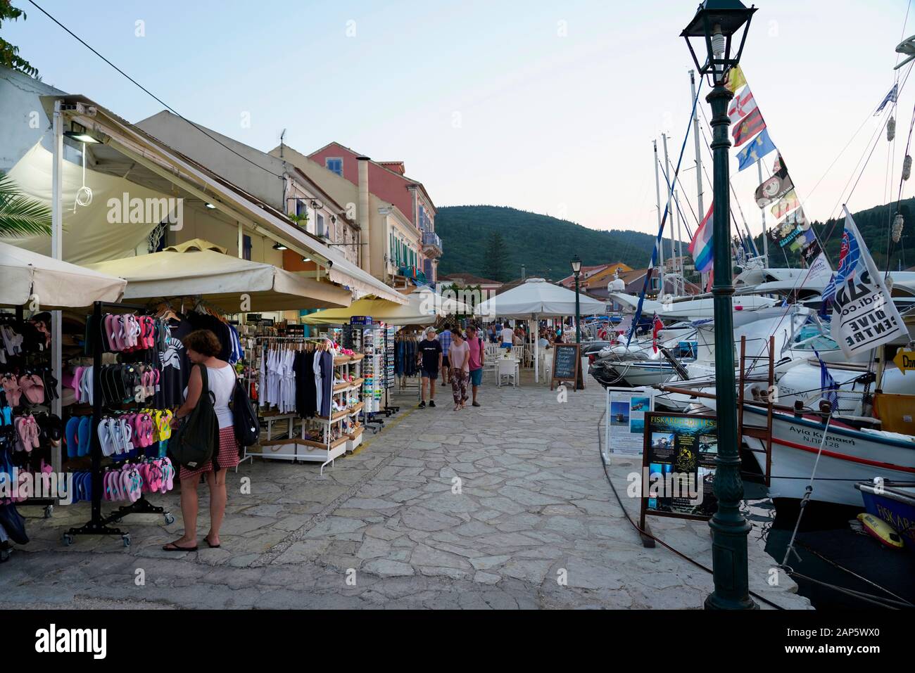 Fiscardo Port, Kefalonia Ionian see island, Greece, Europe Stock Photo ...