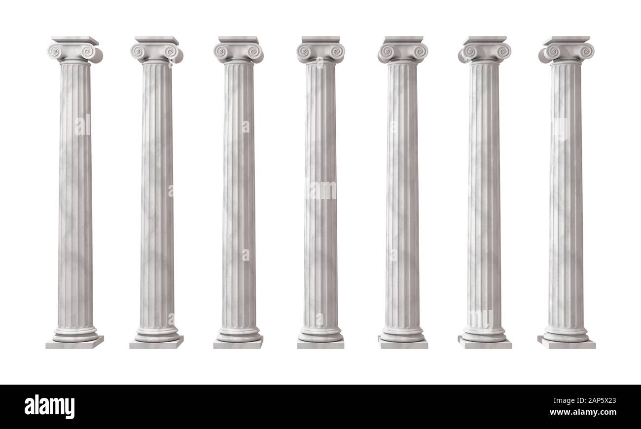 3d render greek style Cut Out Stock Images & Pictures - Alamy