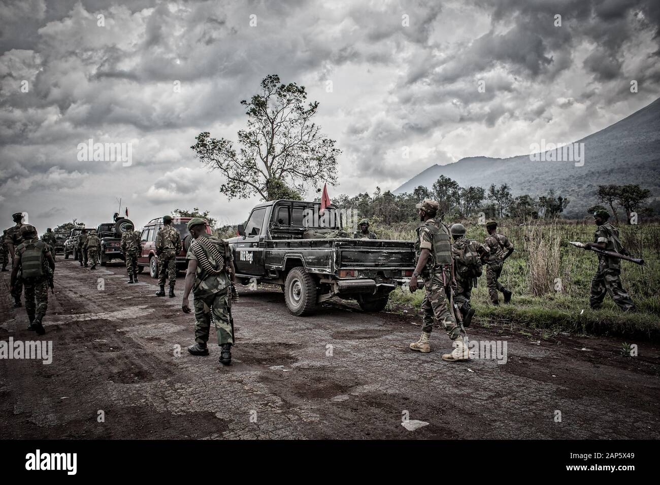 Democratic Republic of Congo, armed group, weapons, Goma, North Kivu Stock Photo - Alamy
