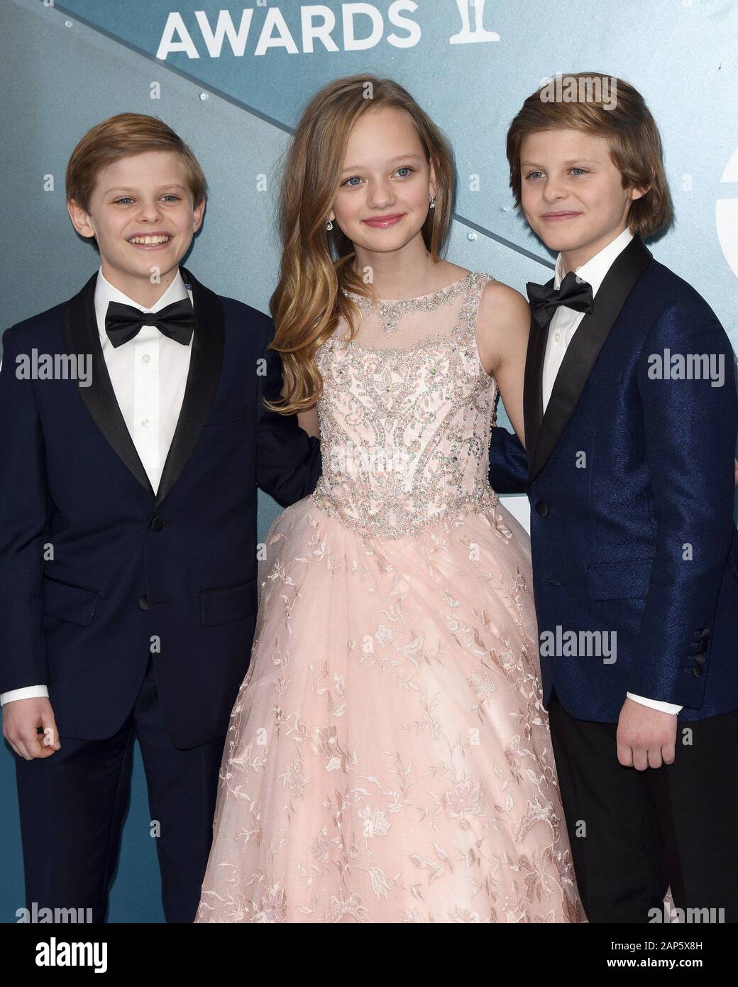 Los Angeles, CA. 19th Jan, 2020. Cameron Crovetti, Ivy George, Nicholas ...