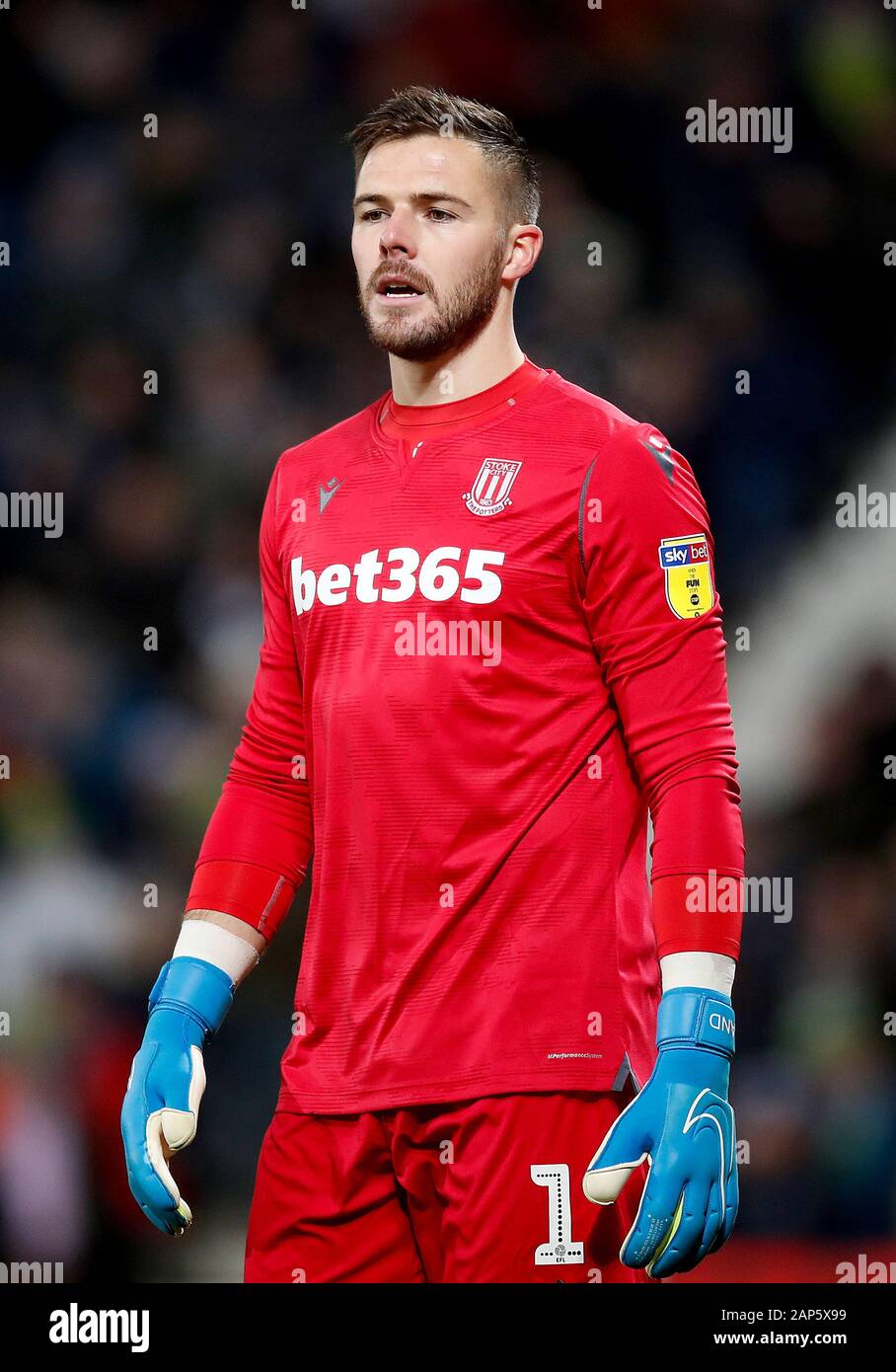 Stoke City goalkeeper Jack Butland Stock Photo - Alamy