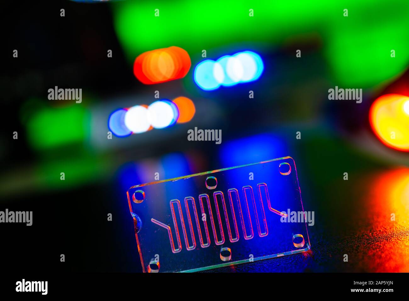 Organ-on-a-chip (OOC) - microfluidic device chip that simulates ...