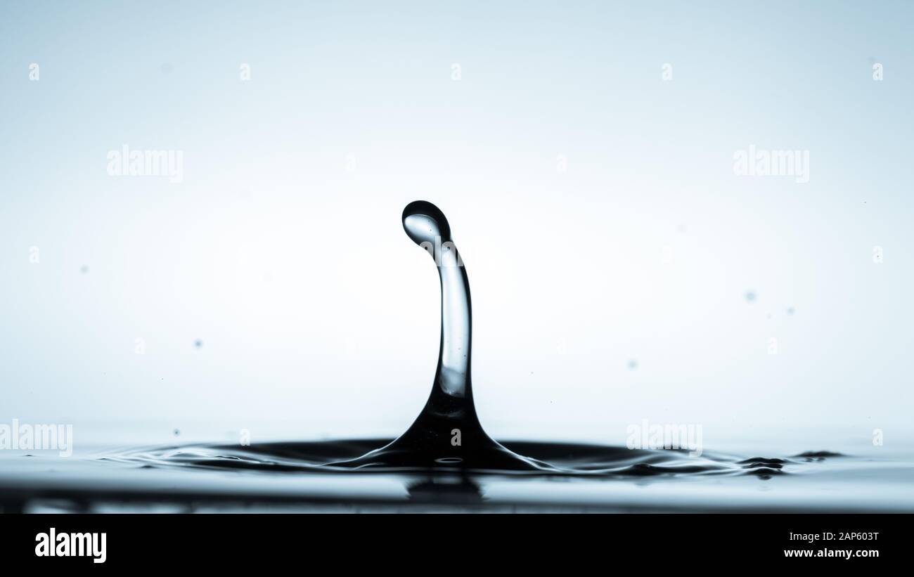 water drop collision. Water splash Stock Photo - Alamy
