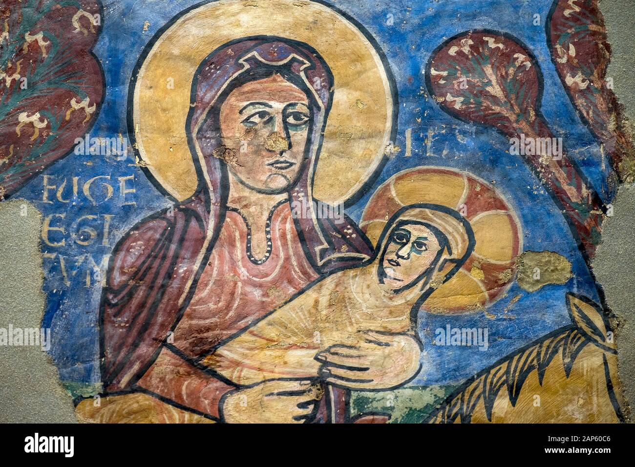 Romanesque fresco paintings. The Diocesan Museum of Jaca is one of the ...