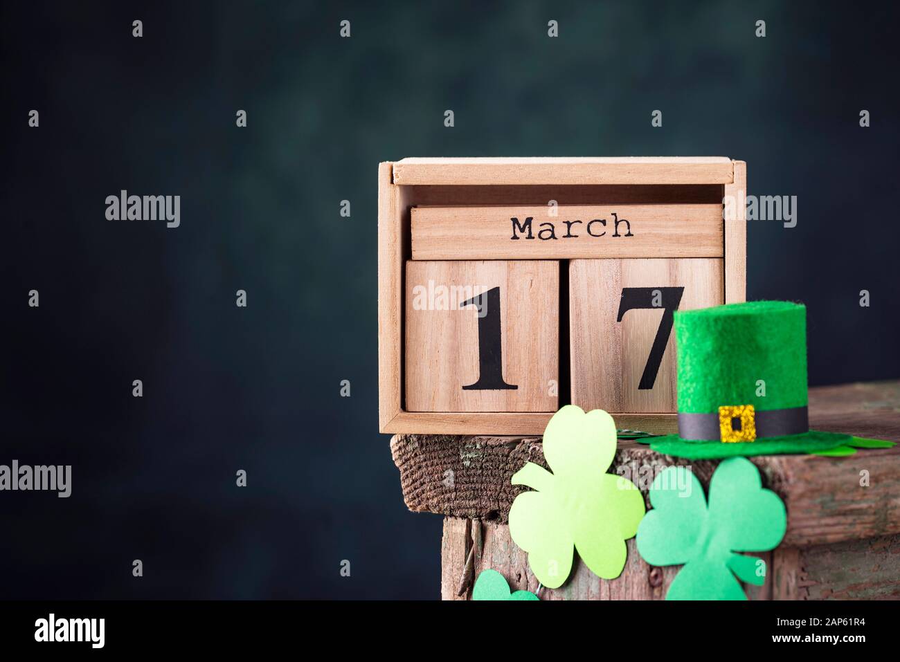 St. Patrick’s day background with calendar Stock Photo - Alamy