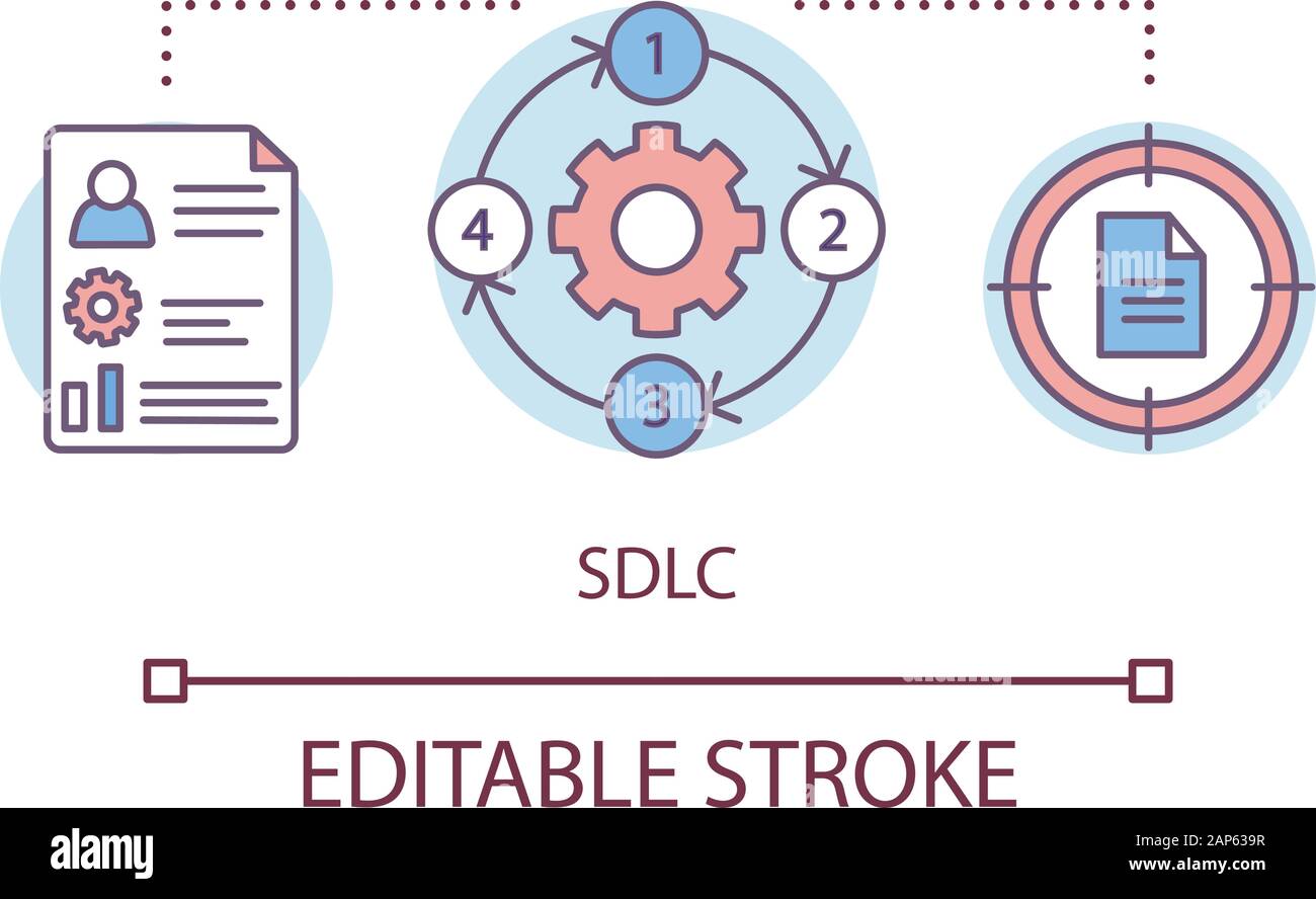SDLC concept icon. Software development life cycle. Project management ... SDLC concept icon. Software development life cycle. Project management ...