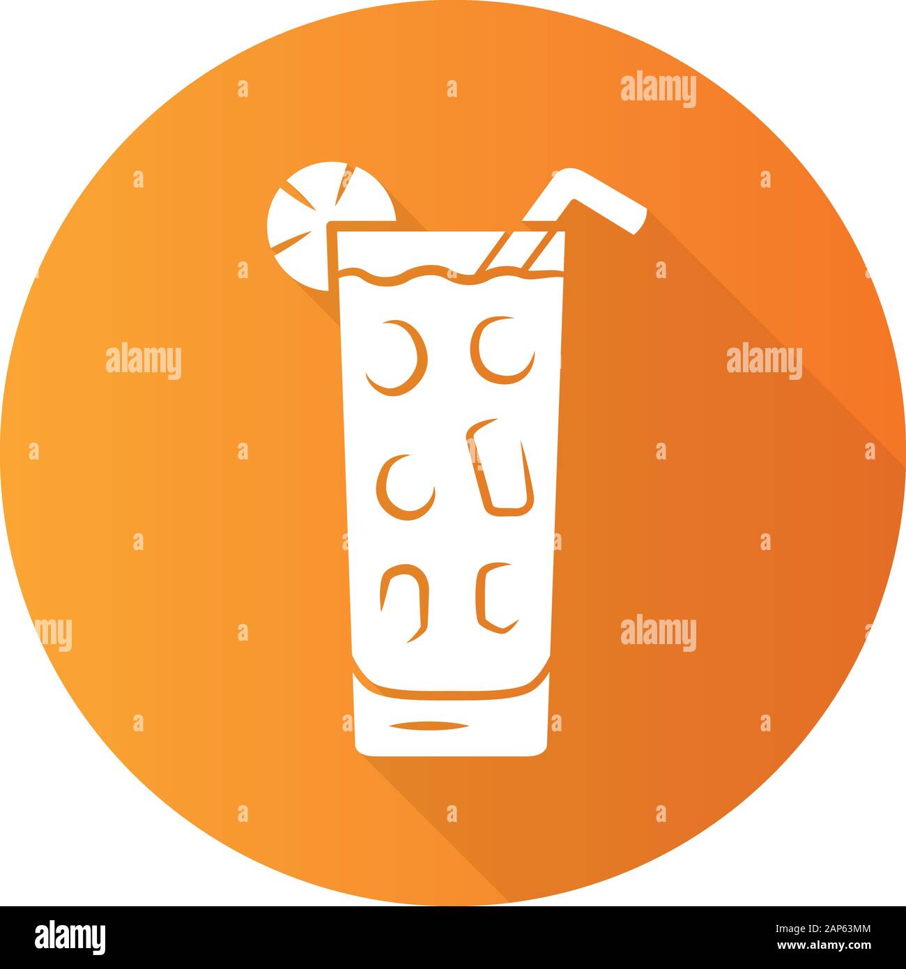 Gin tonic long glass Stock Vector Images - Alamy