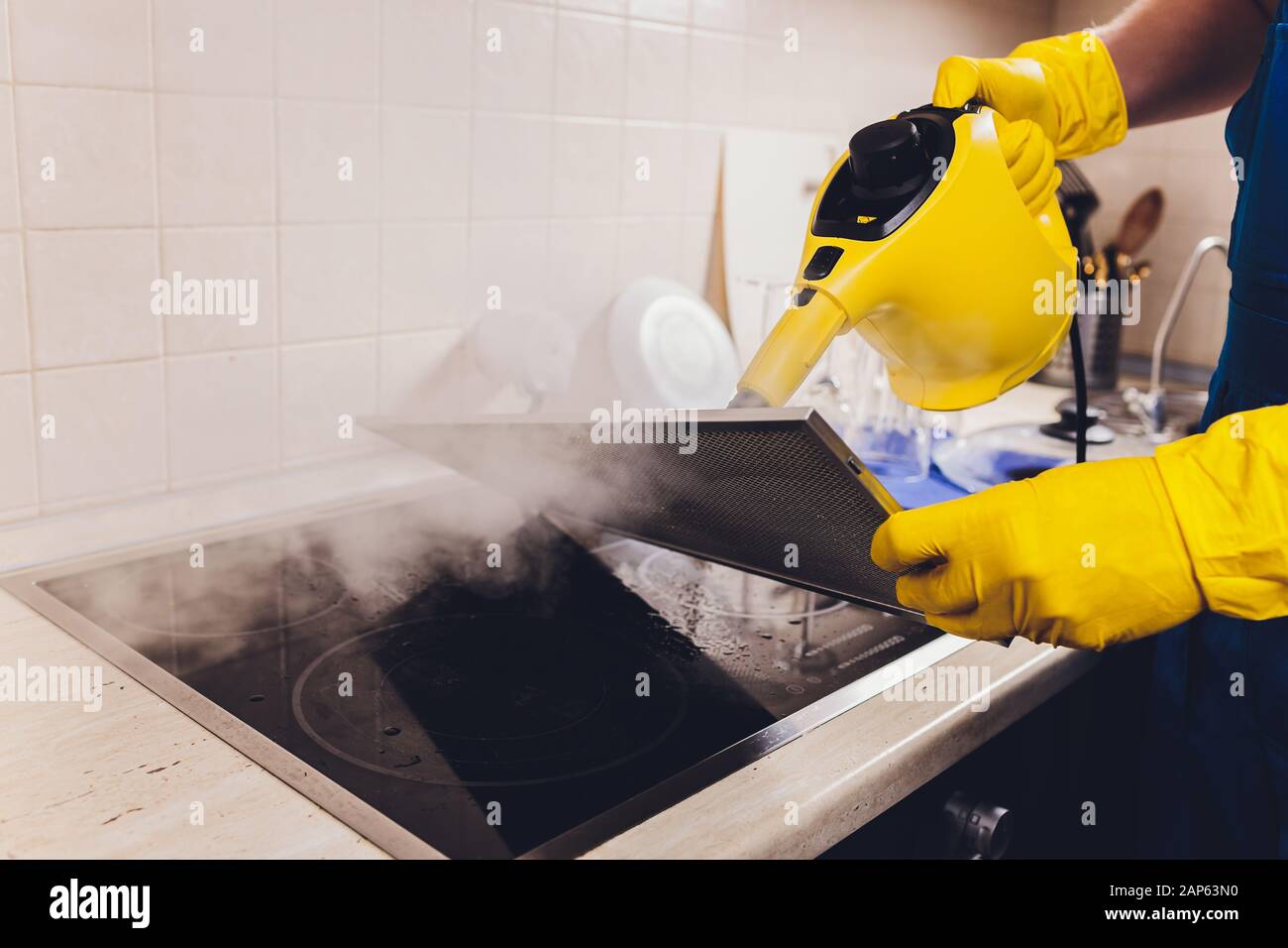 Professional janitor cleaning mesh hi-res stock photography and images ...