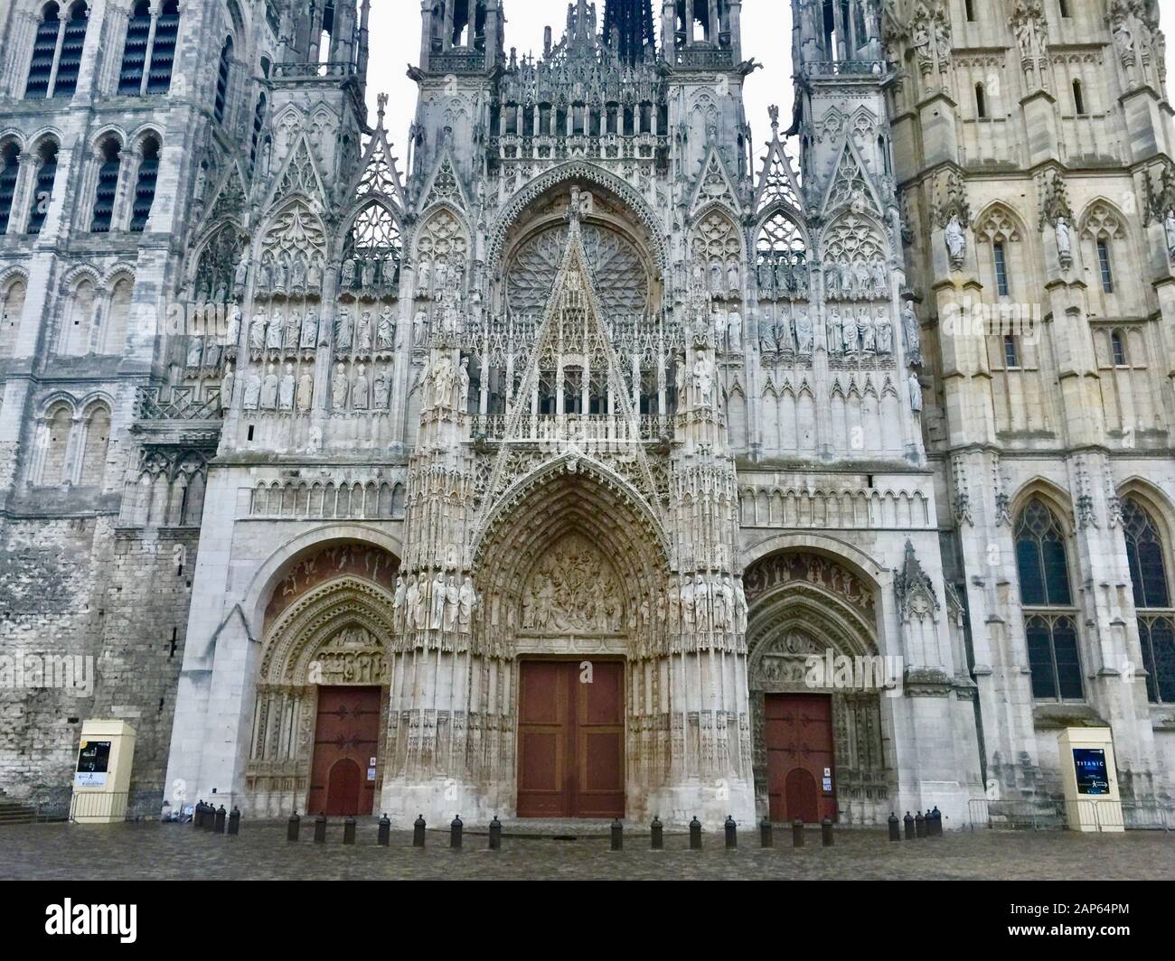 Rouen Cathedral. Roman Catholic church in Rouen, Normandy, France Stock ...