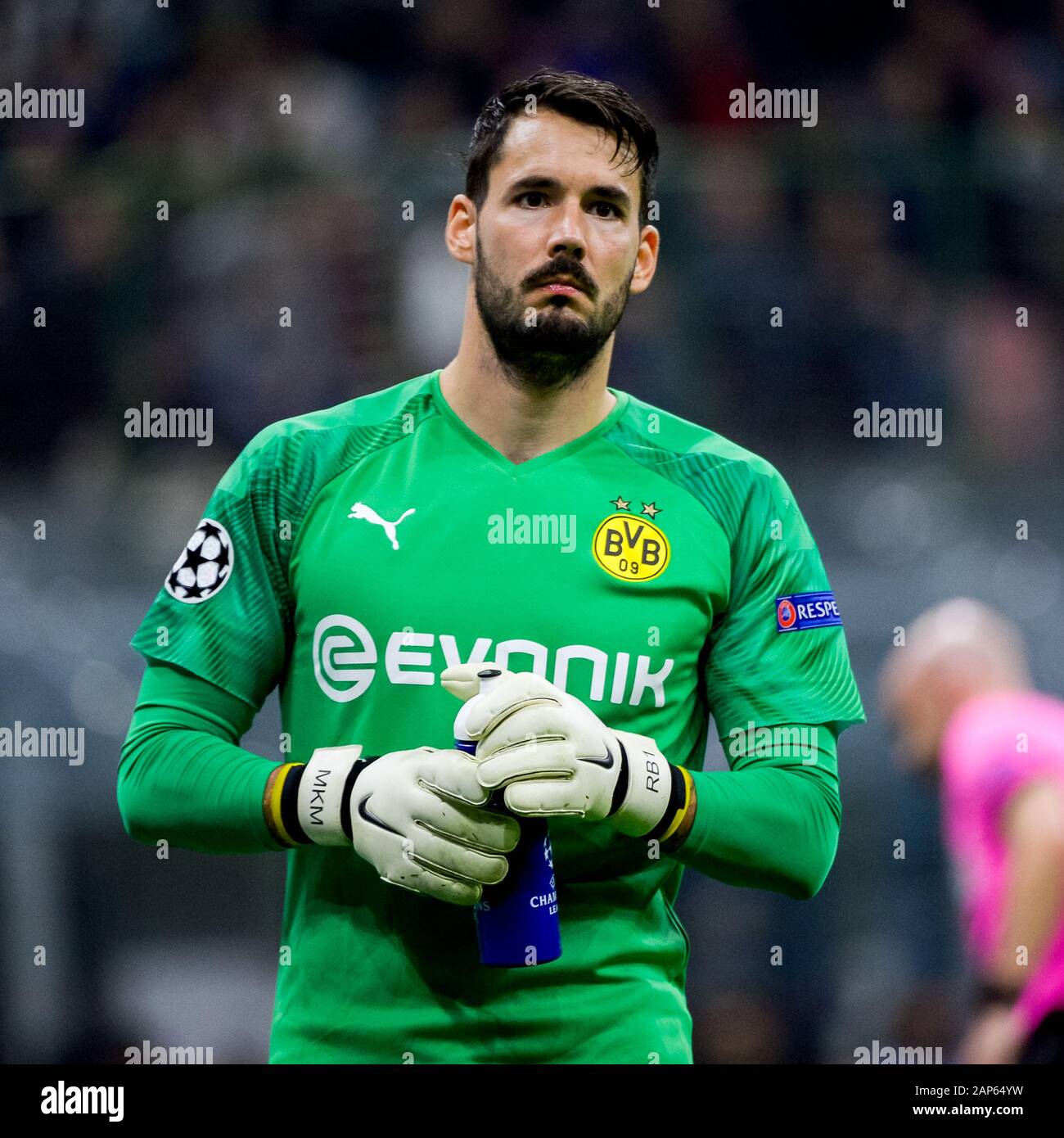 Milan - Oct 23, 2019: Roman Burki . FC Inter - Borussia Dortmund ...