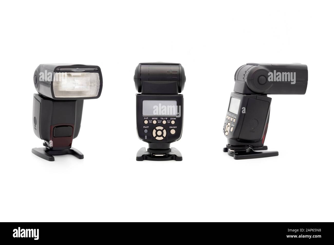 Camera flash on white with multiple views Stock Photo - Alamy