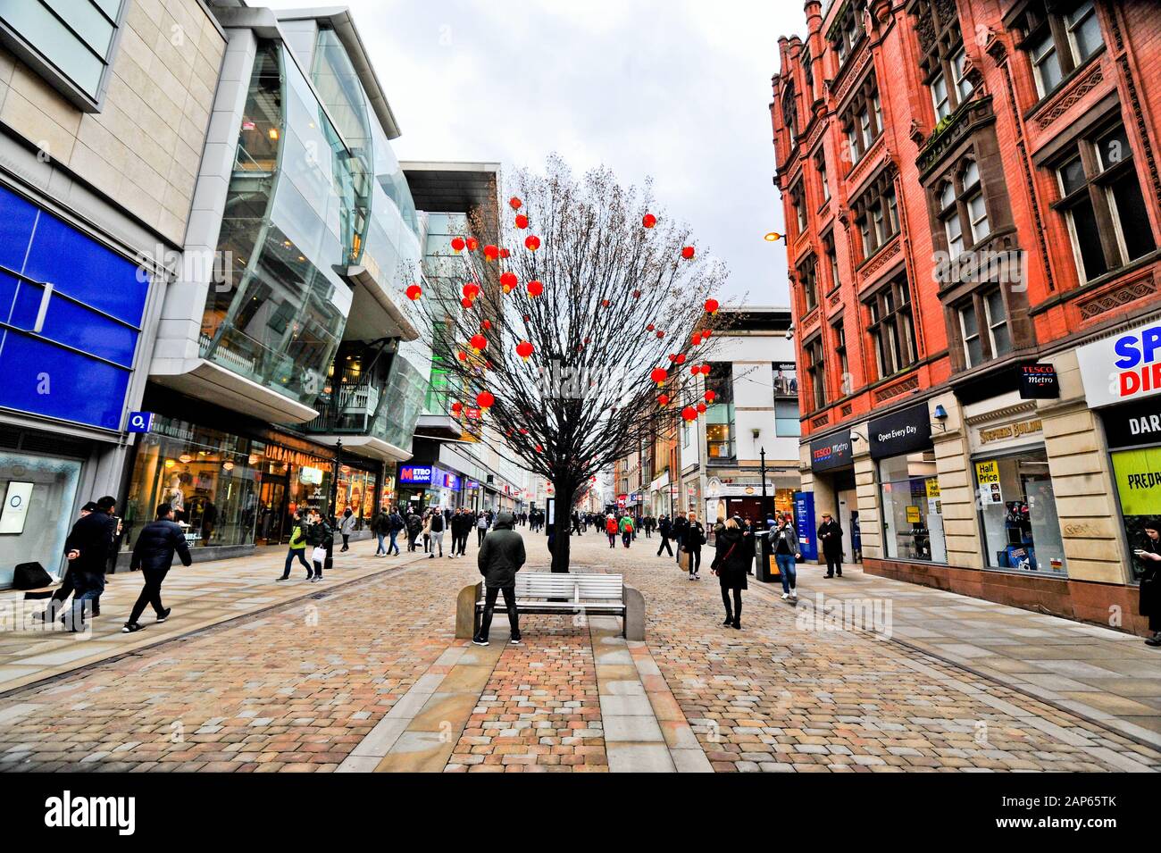 Manchester city centre Stock Photo - Alamy