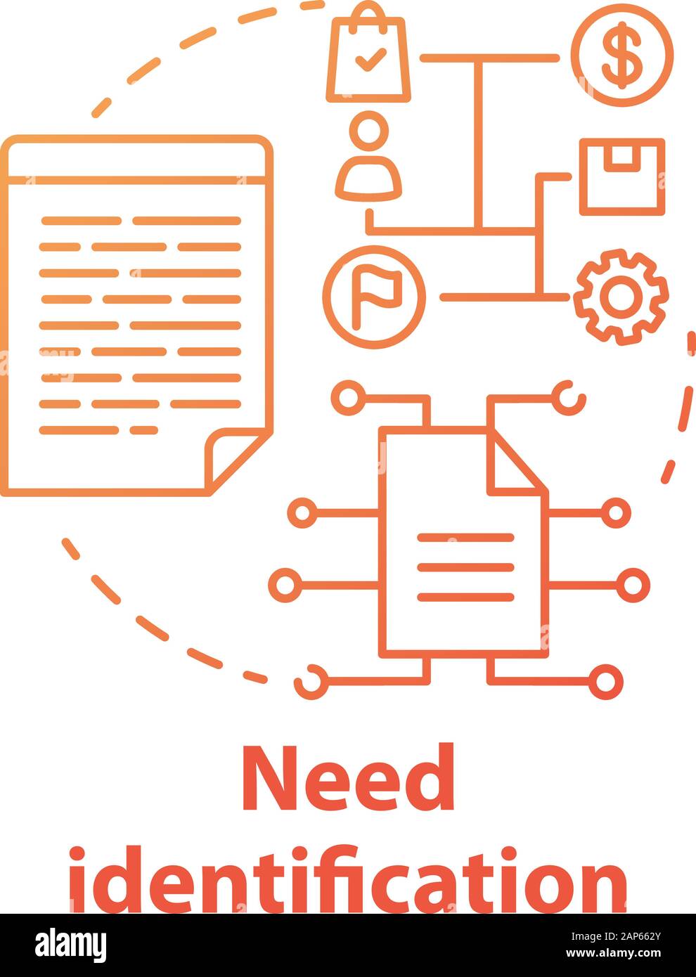 Need identification concept icon. Market and consumer analysis ...