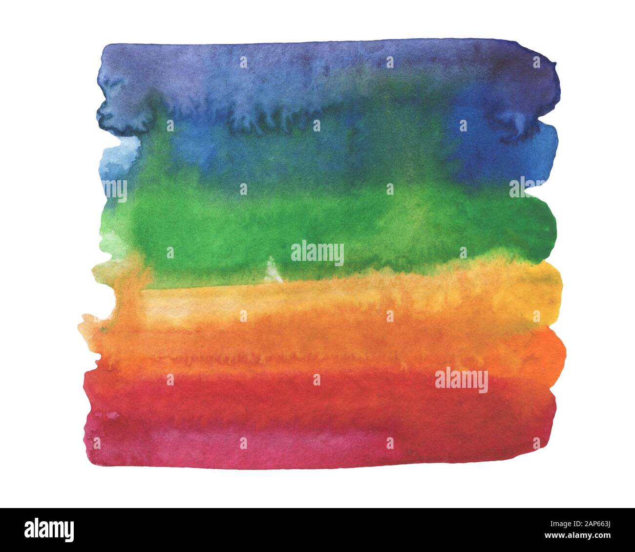 Abstract watercolor rainbow colors background Stock Photo - Alamy