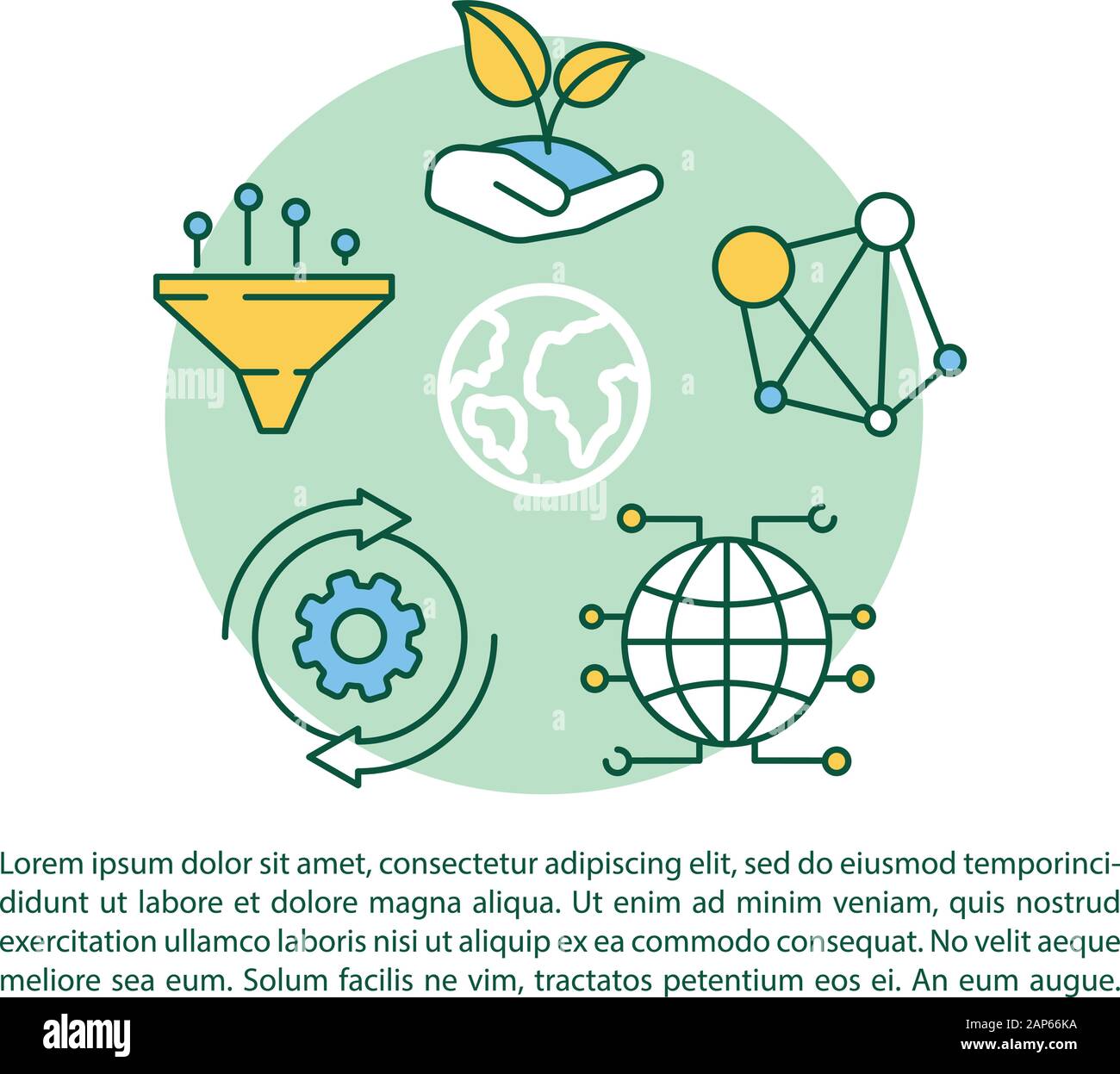 Planet protection article page vector template. Safe nature measures ...